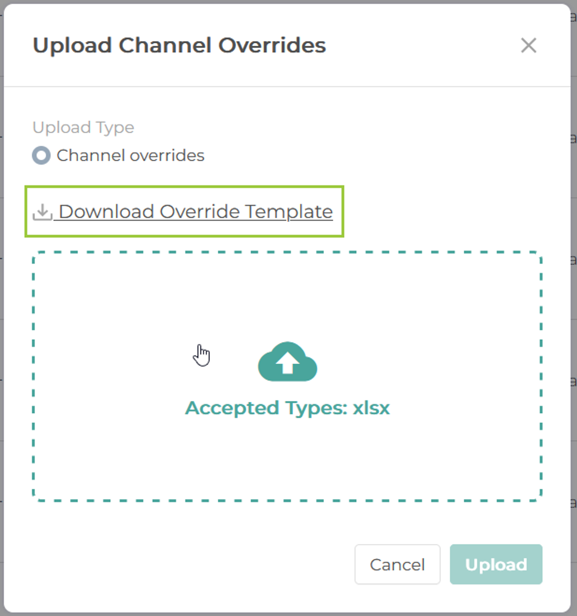 Synchronizing item data using channel overrides