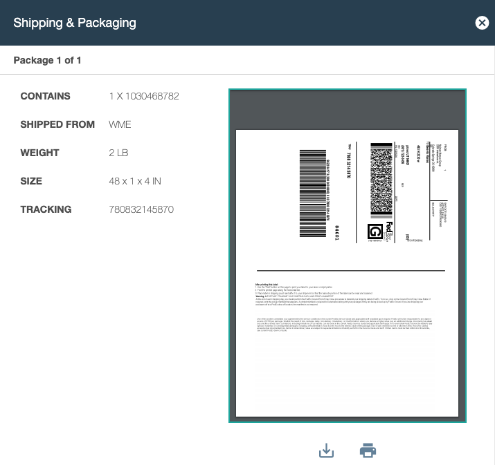 Fulfillment and ship labels