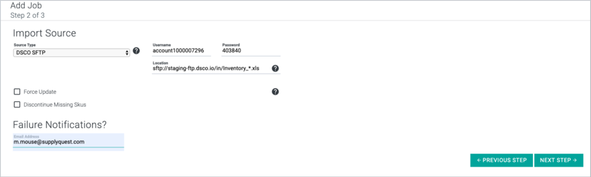 Creating automated export jobs