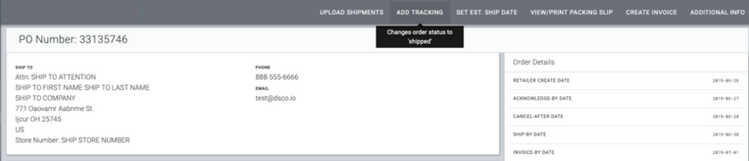 Adding shipment information for multiple packages